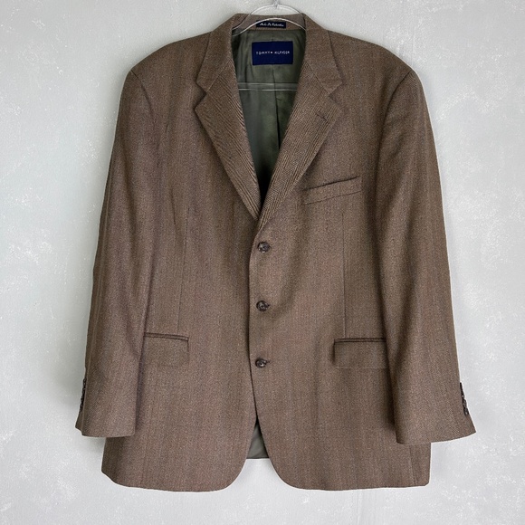 Tommy Hilfiger | Suits & Blazers | Tommy Hilfiger Size 46r Brown Blazer ...